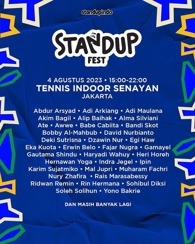 Ada Raditya Dika dan Ernest! Serbu Tiket STANDUPFEST Sekarang